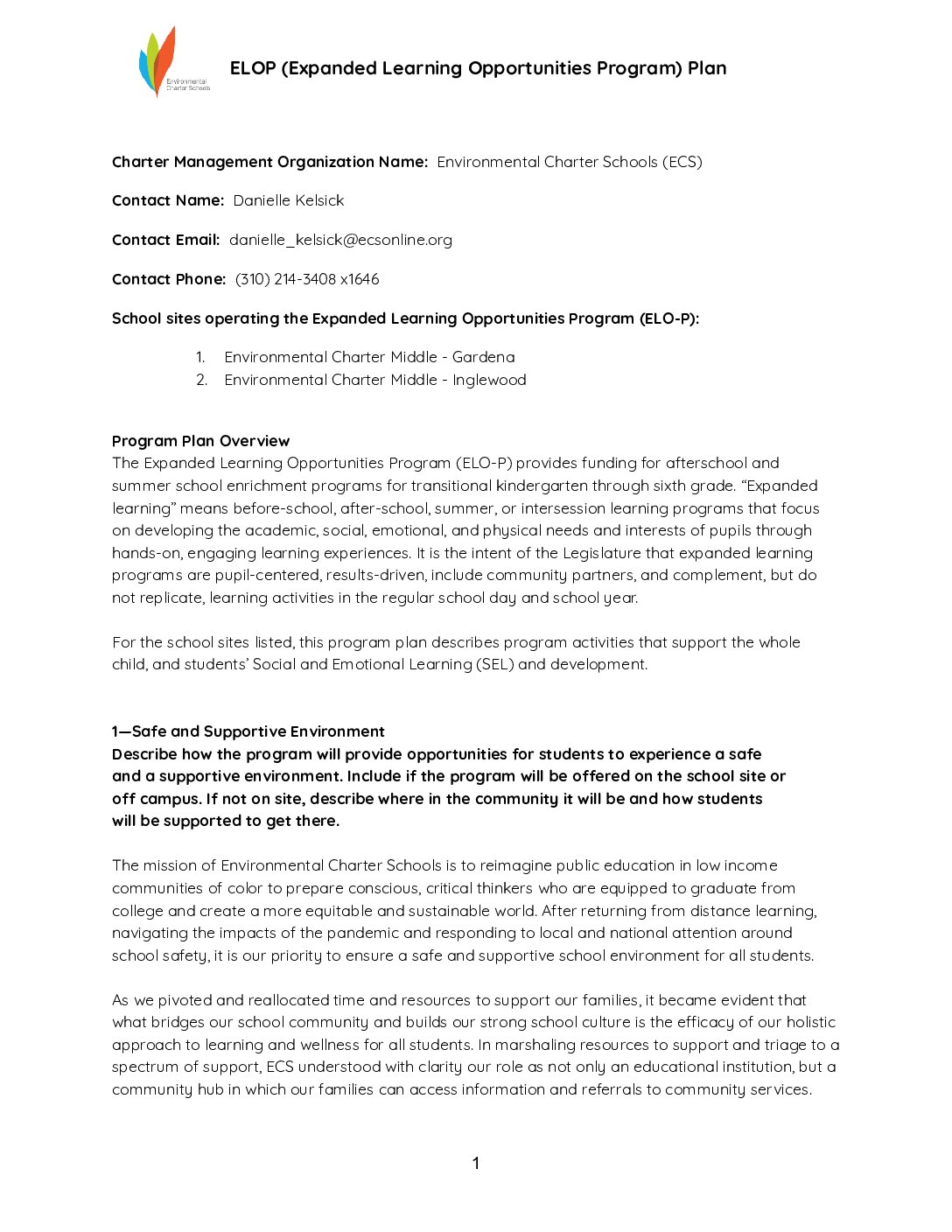 ECS – Expanded Learning Opportunities Program Plan 2024-2025 – Final ...