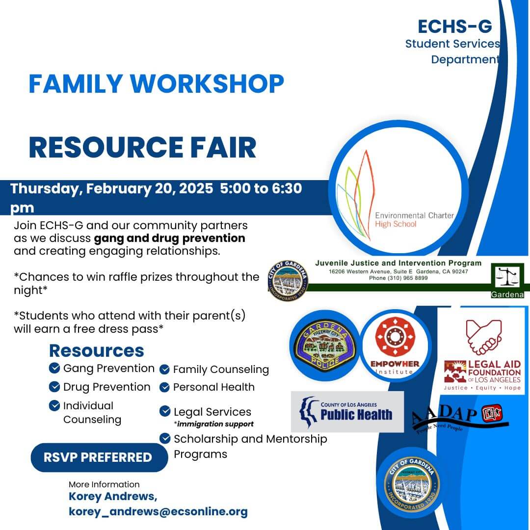 Family Resource Fair – Environmental Charter Schools
